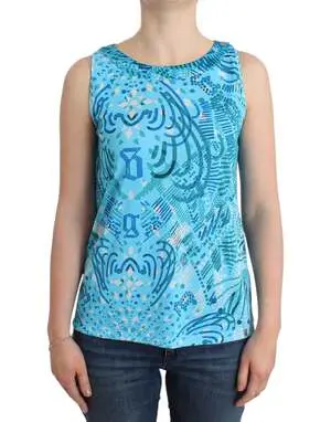 John Galliano Printed Sleeveless Top