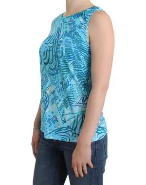 John Galliano Printed Sleeveless Top