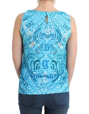 John Galliano Printed Sleeveless Top