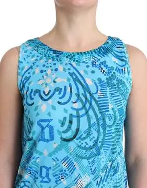 John Galliano Printed Sleeveless Top