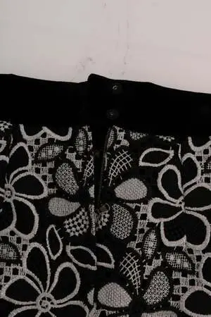 Dolce & Gabbana Floral Macramé Lace Mini Skirt
