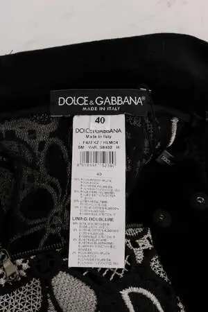 Dolce & Gabbana Floral Macramé Lace Mini Skirt