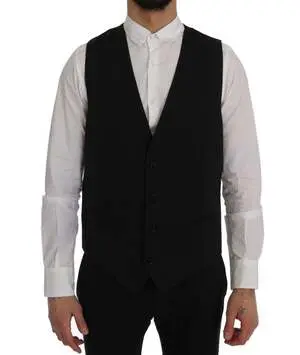 Dolce & Gabbana Staff Cotton Vest - Black