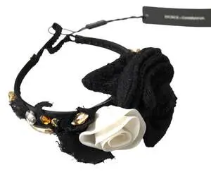 Dolce & Gabbana Embellished Diadem Headband - Black