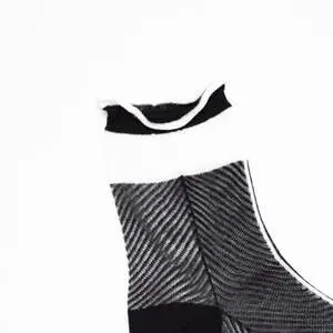 ANTIPAST Striped Sheer Socks - Black