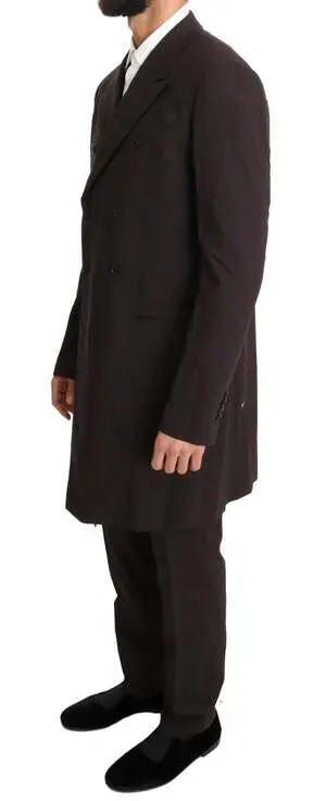 Dolce & Gabbana Wool Stretch Long 3 Piece Suit - Bordeaux