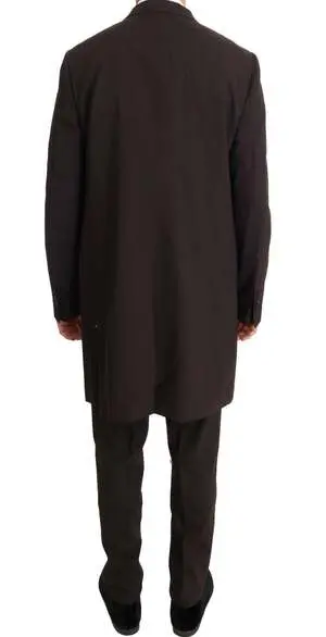 Dolce & Gabbana Wool Stretch Long 3 Piece Suit - Bordeaux