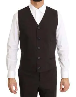 Dolce & Gabbana Wool Stretch Long 3 Piece Suit - Bordeaux