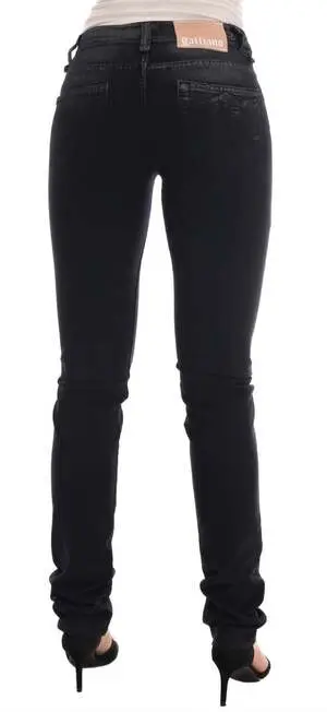 John Galliano Wash Cotton Stretch Regular Fit Jeans - Gray