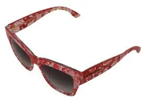 Dolce & Gabbana Lace Acetate Rectangle Sunglasses