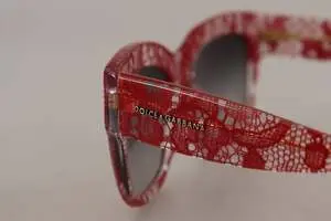 Dolce & Gabbana Lace Acetate Rectangle Sunglasses