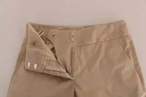 Ermanno Scervino Cotton Bootcut Pants - Beige