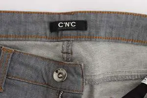 Costume National Regular Fit Cotton Jeans