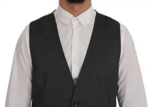 Dolce & Gabbana Staff Cotton Rayon Vest - Gray
