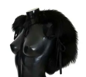 Dolce & Gabbana Silver Fox Fur Scarf