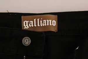 John Galliano Cotton Stretch Jeans - Black