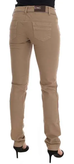 Costume National C’n’c Cotton Stretch Slim Fit Jeans - Beige