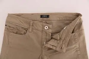 Costume National C’n’c Cotton Stretch Slim Fit Jeans - Beige