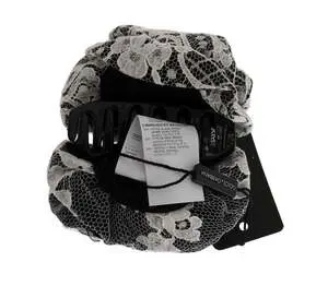 Dolce & Gabbana Floral Lace Crystal Hair Claw
