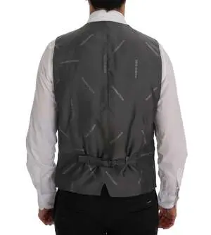 Dolce & Gabbana Staff Striped Vest - Gray