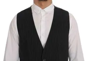 Dolce & Gabbana Staff Striped Vest - Gray