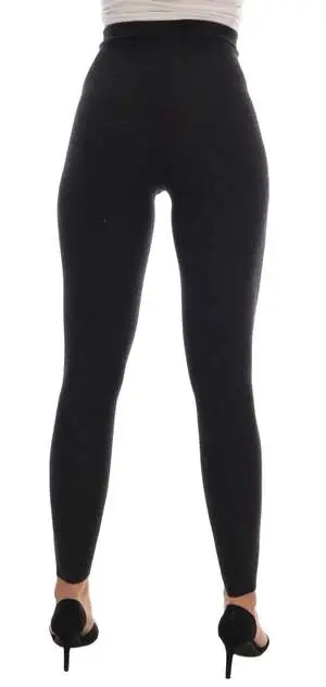 Dolce & Gabbana Cashmere Ribbed Stretch Tights