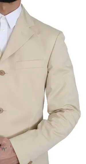 ROMEO GIGLI Two Piece 3 Button Cotton Solid Suit