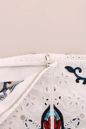 Dolce & Gabbana Majolica Embroidered Capri Pants