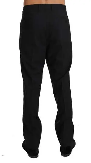 Dolce & Gabbana Wool Stretch Formal Trousers - Black