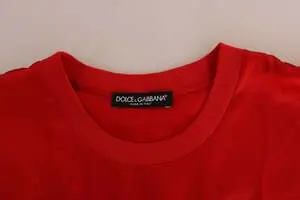 Dolce & Gabbana Silk T-shirt With Embroidery