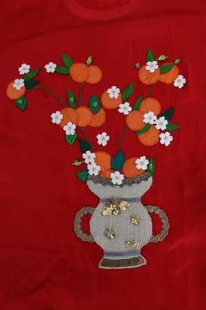 Dolce & Gabbana Silk T-shirt With Embroidery