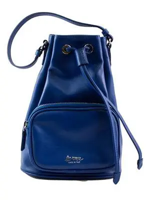 LA ROSE Leather Satchel - Blue