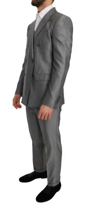 Dolce & Gabbana Stretch Crystal Bee Slim Fit Suit