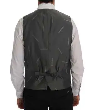 Dolce & Gabbana Staff Cotton Rayon Vest - Gray