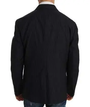 Dolce & Gabbana Striped Wool Slim Blazer