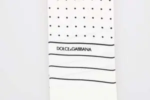 Dolce & Gabbana Polka Dotted Silk Scarf