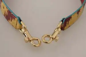 Dolce & Gabbana Leather Shoulder Strap With Gold-tone Lobster Clasps