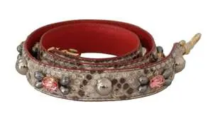 Dolce & Gabbana Exotic Leather Shoulder Strap - Beige