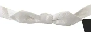 Dolce & Gabbana Silk Bow Tie - White
