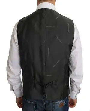 Dolce & Gabbana Checkered Wool-blend Vest
