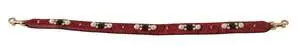 Dolce & Gabbana Python Leather Shoulder Strap With Crystals - Red