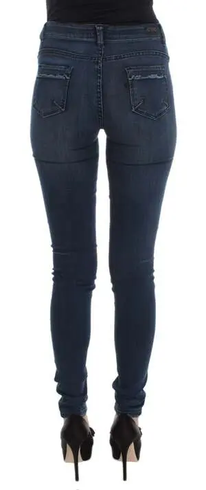 Costume National Slim Fit Cotton Blend Jeans