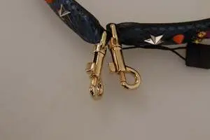 Dolce & Gabbana Exotic Leather Crystals Reversible Shoulder Strap