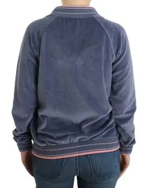 Roberto Cavalli Velvet Zip Cardigan