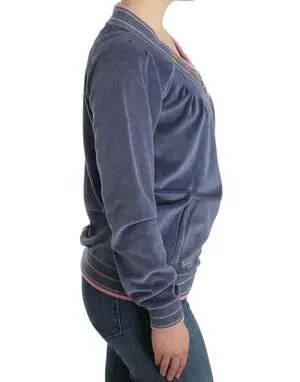 Roberto Cavalli Velvet Zip Cardigan