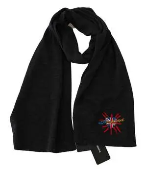Dolce & Gabbana Gray #dgloveslondon Wool Wrap Wool Scarf
