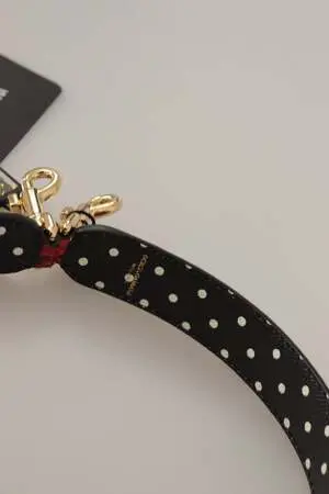Dolce & Gabbana Python Leather Crystals Reversible Shoulder Strap