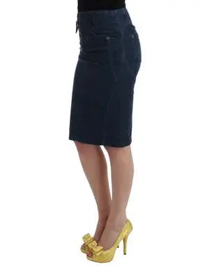 Roberto Cavalli Just Corduroy Pencil Skirt