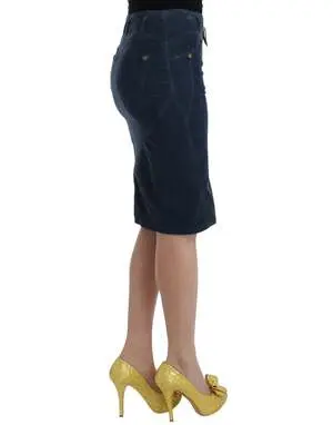 Roberto Cavalli Just Corduroy Pencil Skirt