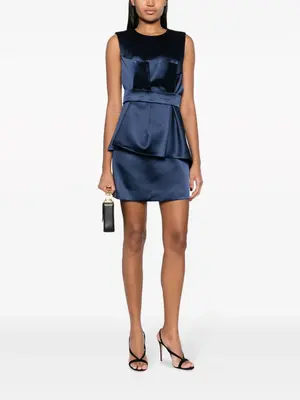 PAROSH Satin Mini Dress